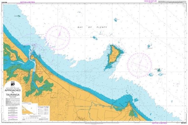 Approaches to Tauranga Harbour Marine Chart – MapCo NZ Ltd – Maori ...